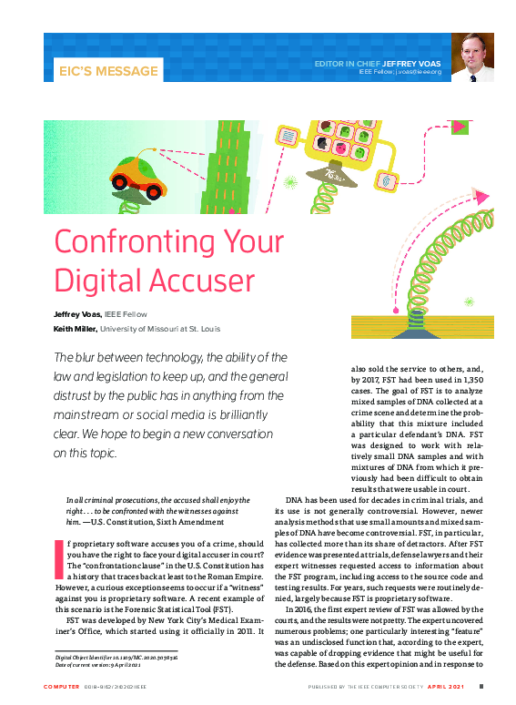 (PDF) Confronting Your Digital Accuser