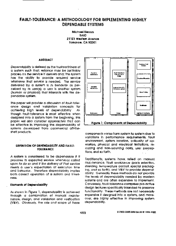 (PDF) Implementing Fault-Tolerant Dependable Systems (PDF) Implementing Fault-Tolerant Dependable Systems