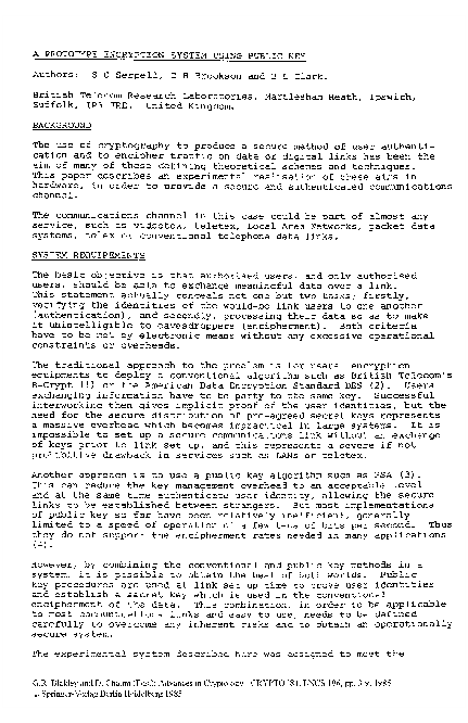 (PDF) A Prototype Encryption System Using Public Key