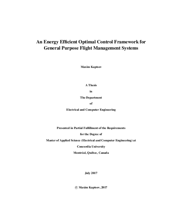 (PDF) An Energy Efficient Optimal Control Framework for General Purpose ...
