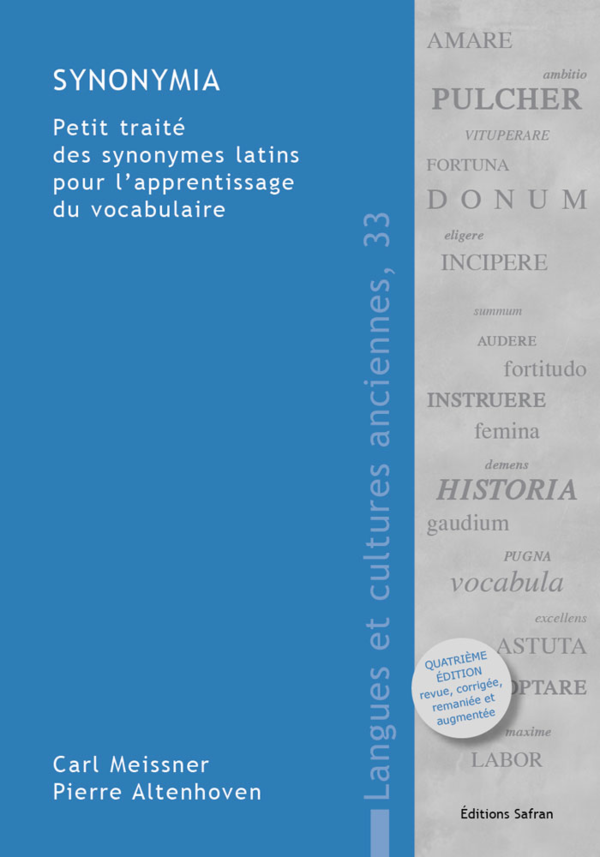 (PDF) Synonymia. Petit traité des synonymes latins pour l’apprentissage ...