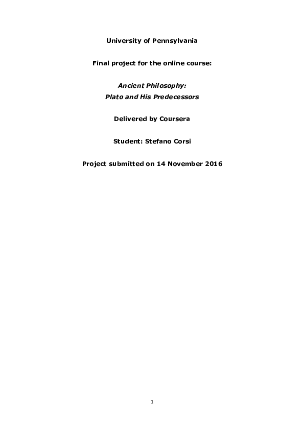 (PDF) “The pious is pious because the gods love it”. What Socrates ...