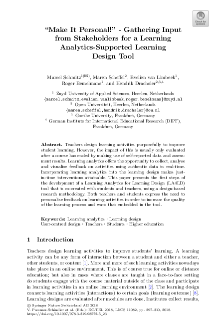 (PDF) Make It Personal!" - Gathering Input from Stakeholders for a ...