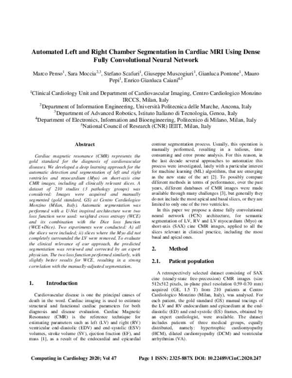 (PDF) Automated Left and Right Chamber Segmentation in Cardiac MRI ...