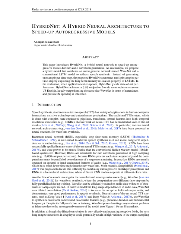 (PDF) HybridNet: A Hybrid Neural Architecture to Speed-up ...