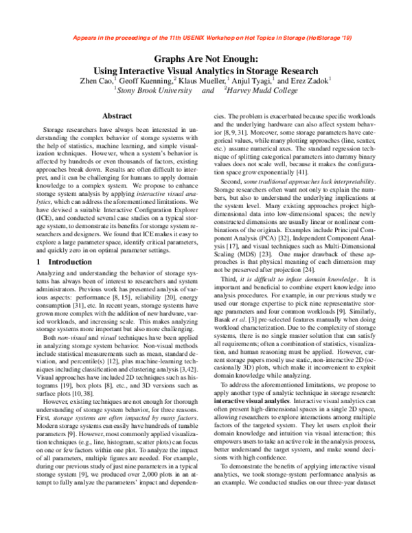 (PDF) Graphs Are Not Enough: Using Interactive Visual Analytics in ...