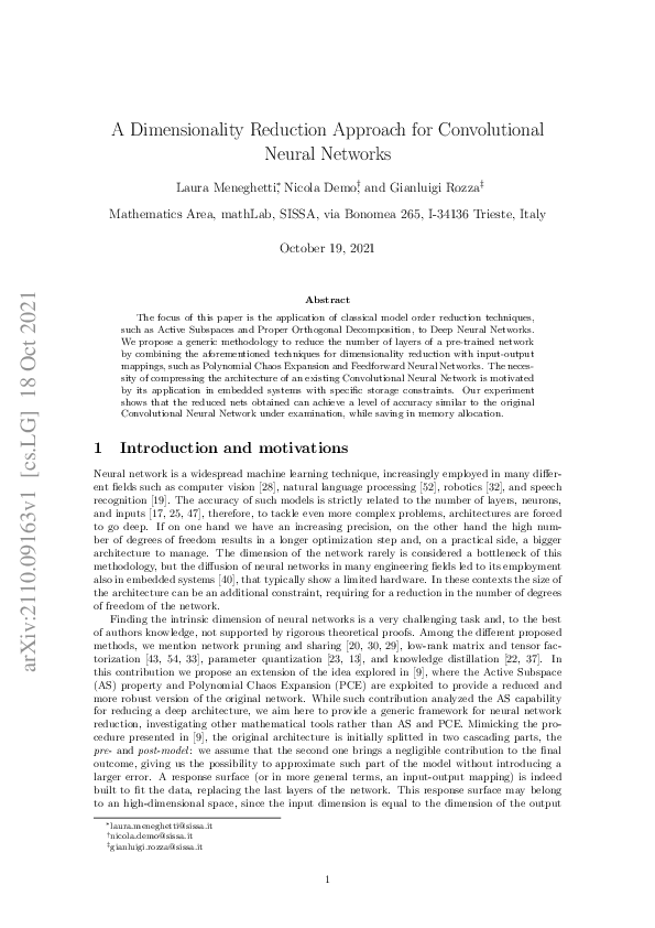 (PDF) A Dimensionality Reduction Approach for Convolutional Neural Networks