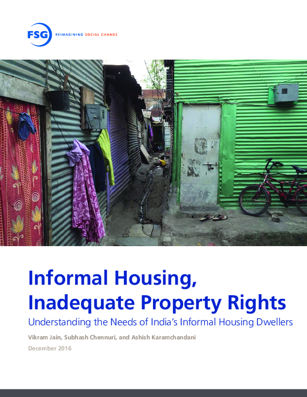 (PDF) Informal Housing, Inadequate Property Rights Understanding the ...