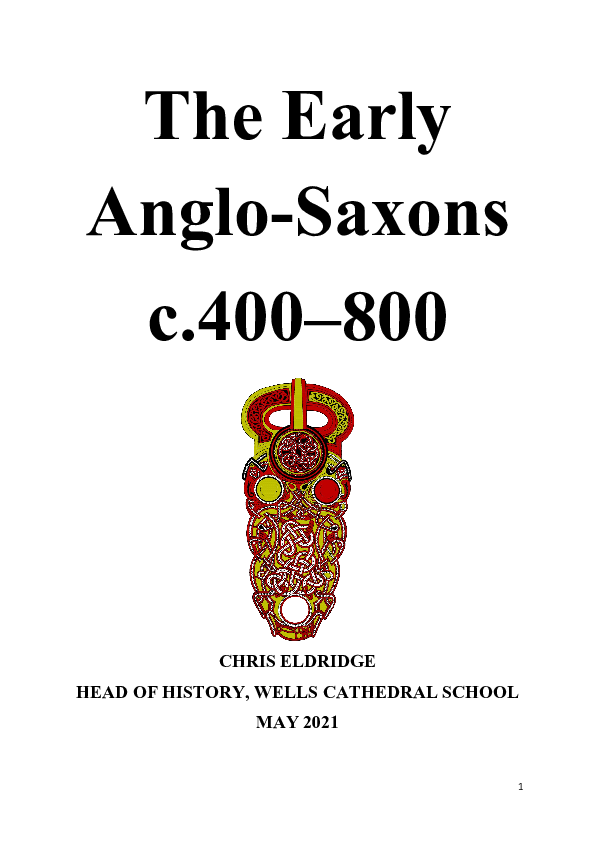 (DOC) The Early Anglo-Saxons draft textbook