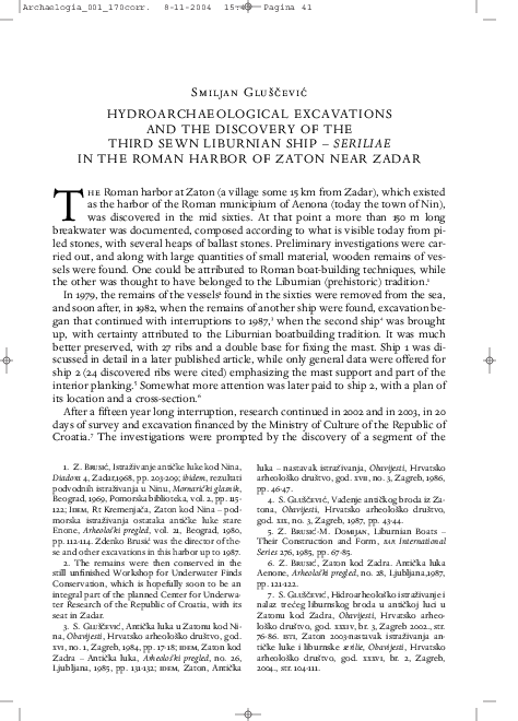 (PDF) Hydroarchaeologica, Excavations and the Discovery of the Third ...