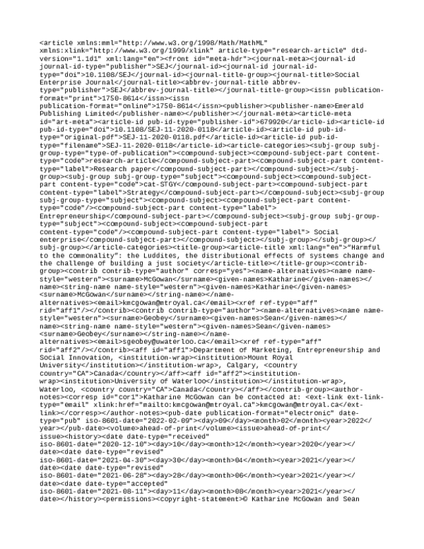 “Harmful to the commonality”: the Luddites, the distributional effects ...