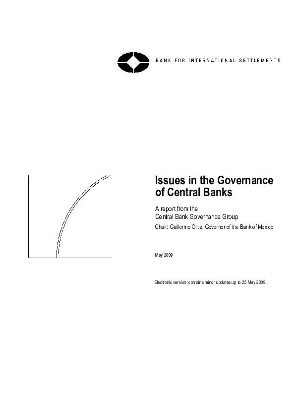 (PDF) Secretariat of the Central Bank Governance Forum Secretary General Central Banking Studies