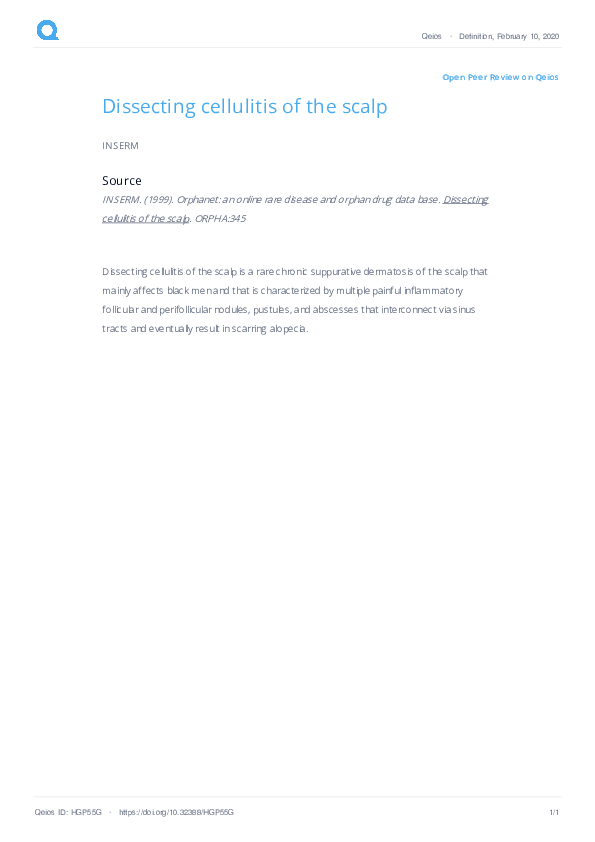 (PDF) Dissecting cellulitis of the scalp | nassiba zerrouki - Academia.edu