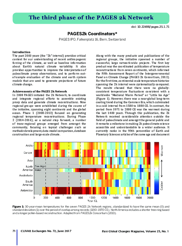(PDF) The third phase of the PAGES 2k Network