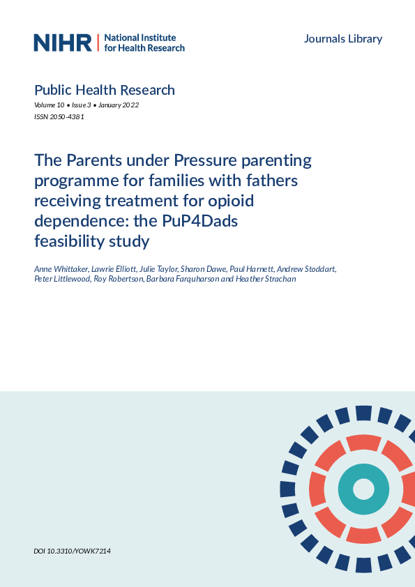 (PDF) The Parents under Pressure parenting programme for families with ...
