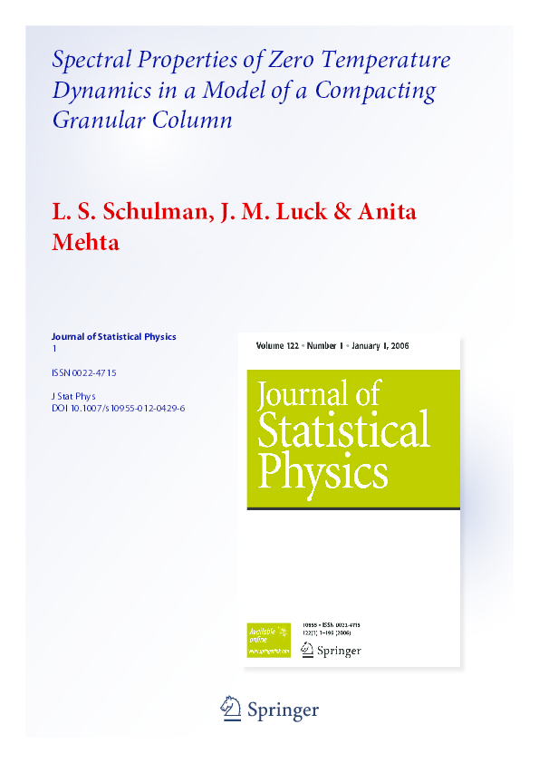 (PDF) Spectral properties of zero temperature dynamics in a model of a ...
