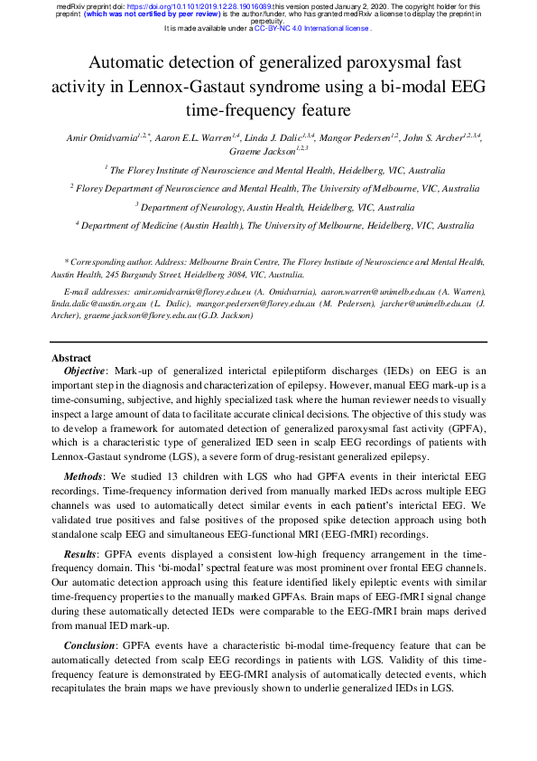 (PDF) Automatic detection of generalized paroxysmal fast activity in ...