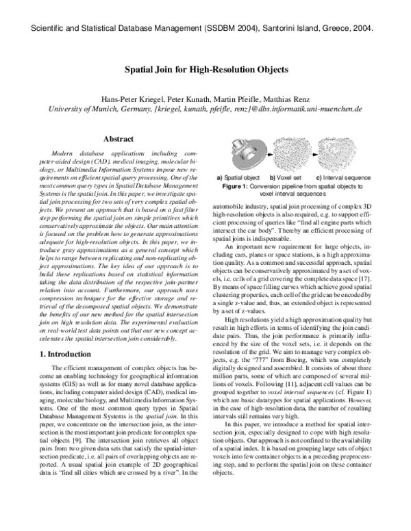 (PDF) Spatial join for high-resolution objects