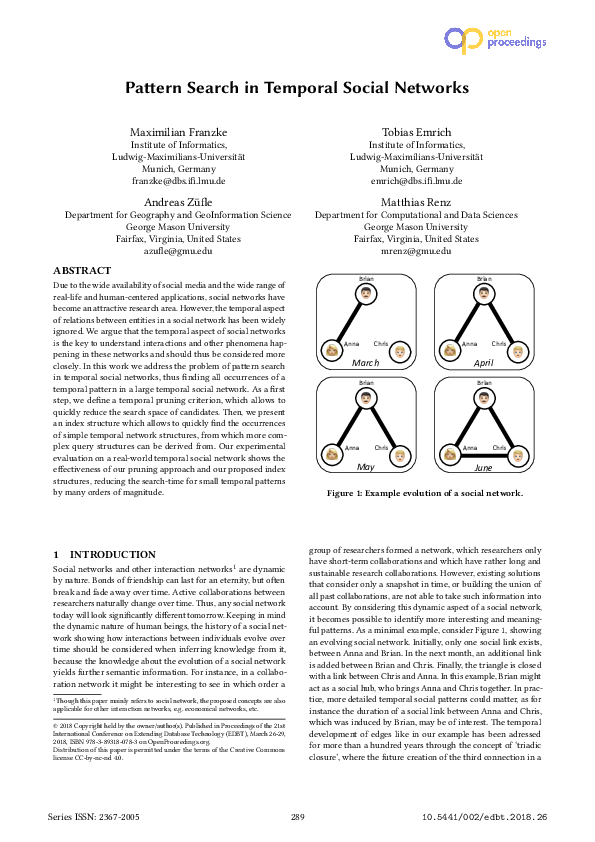 (PDF) Pattern Search in Temporal Social Networks