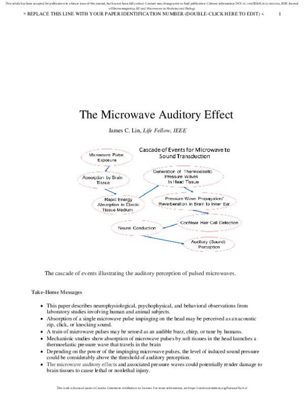 (PDF) The microwave auditory effect