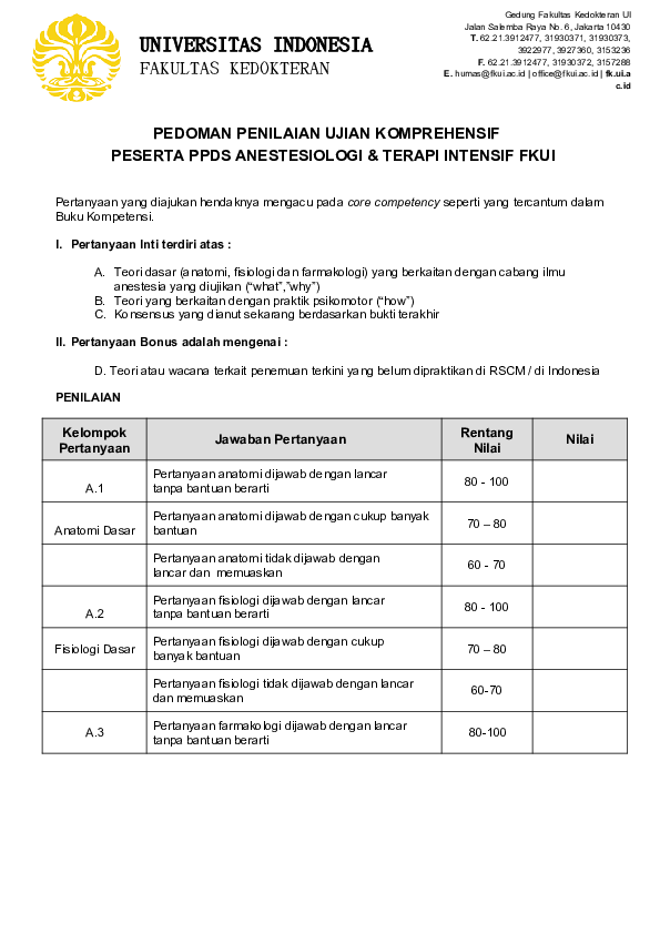 (DOC) Form Komprehensif