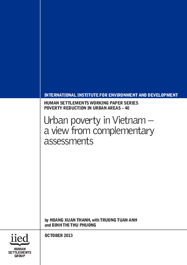 (PDF) Urban poverty in Vietnam-a view from complementary assessments ...