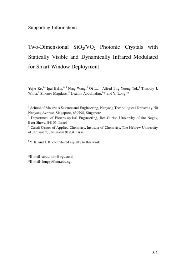 (PDF) Two-Dimensional SiO2/VO2 Photonic Crystals with Statically Visible and Dynamically ...