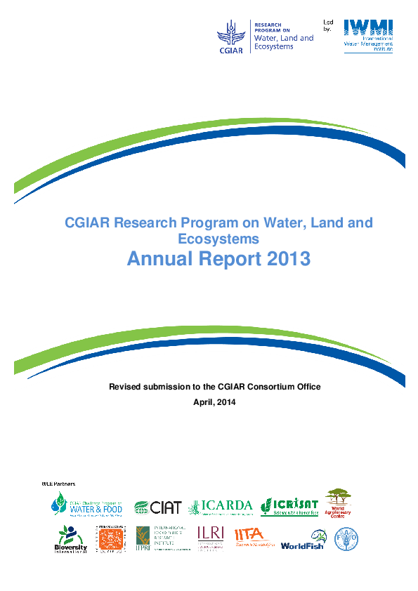 (PDF) CGIAR Research Program on Water, Land and Ecosystems: Volta Synthesis