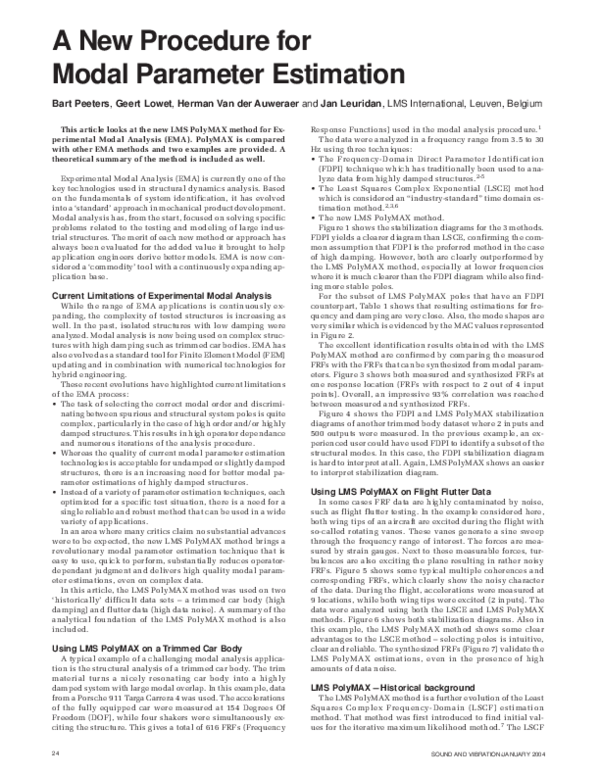 (PDF) A new procedure for modal parameter estimation