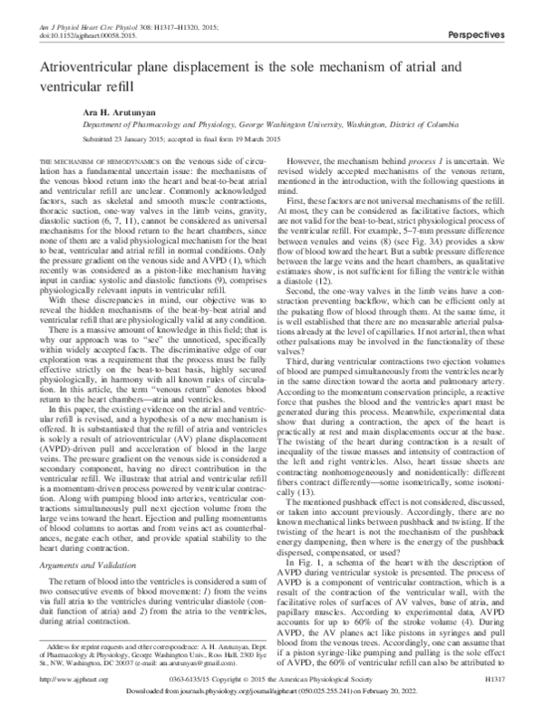 (PDF) Atrioventricular plane displacement is the sole mechanism of ...