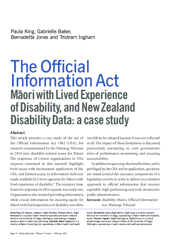 (PDF) The Official Information Act