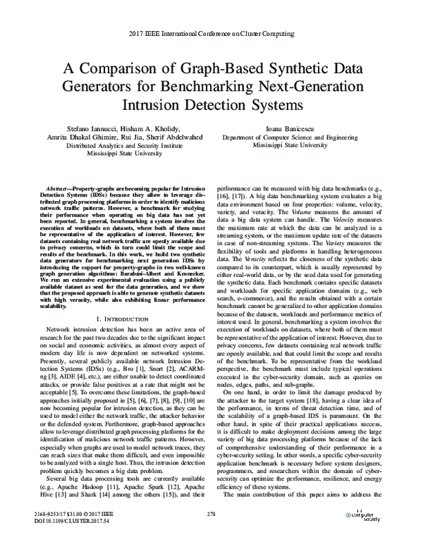 (PDF) A Comparison of Graph-Based Synthetic Data Generators for ...