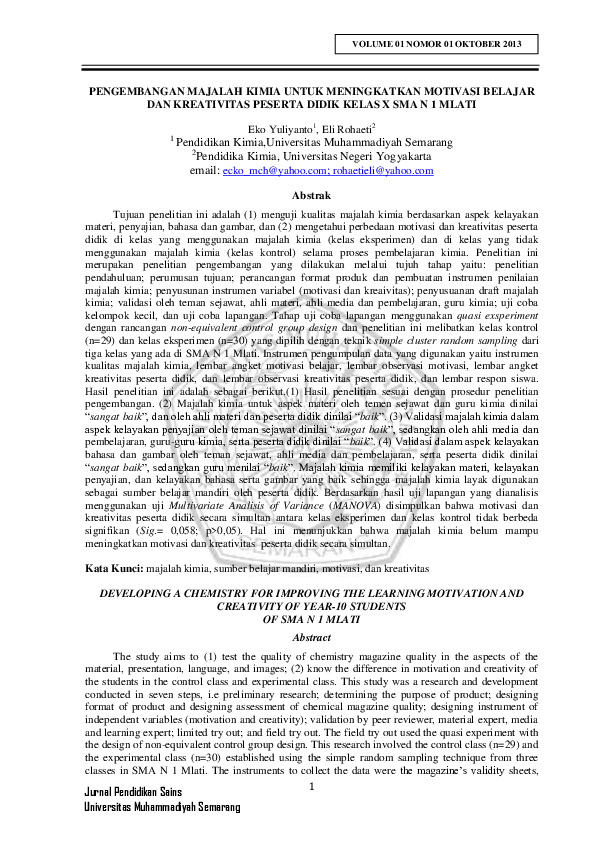 (PDF) Pengembangan Majalah Kimia Untuk Meningkatkan Motivasi Belajar ...