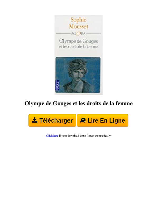 (PDF) Olympe de Gouges et les droits de la femme