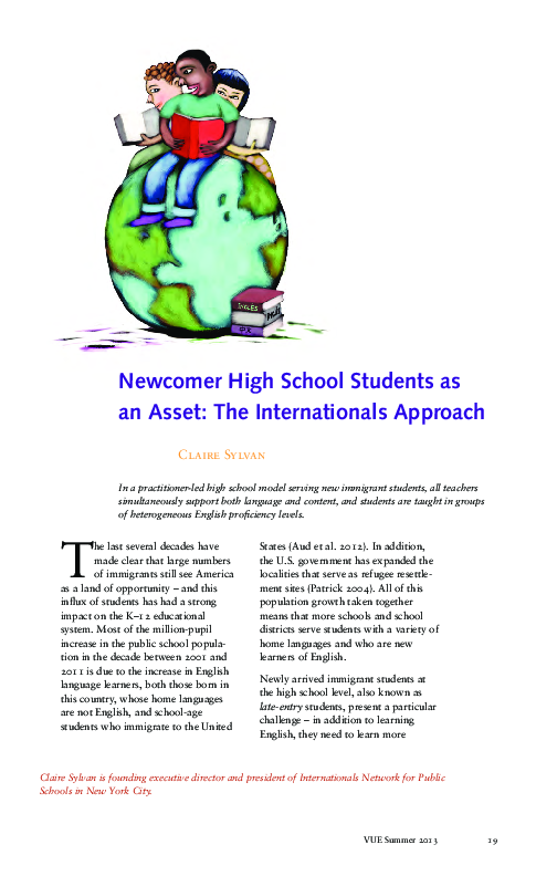 (PDF) Newcomer High School Students as an Asset: The Internationals ...