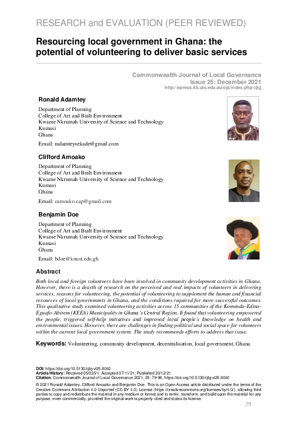 (PDF) Resourcing local government in Ghana: the potential of ...