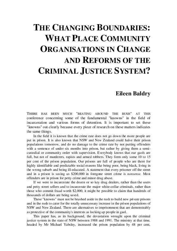 (PDF) The Changing Boundaries: What Place Community Organisations in ...