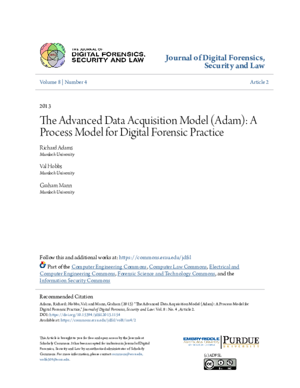 (PDF) The Advanced Data Acquisition Model (ADAM): A process model for ...