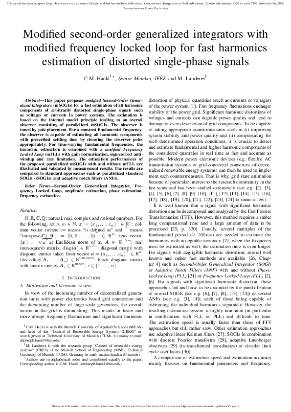 (PDF) Modified second-order generalized integrators with modified ...