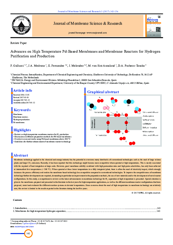 Pdf Pd Based Membranes And Membrane Reactors For Hydrogen Production