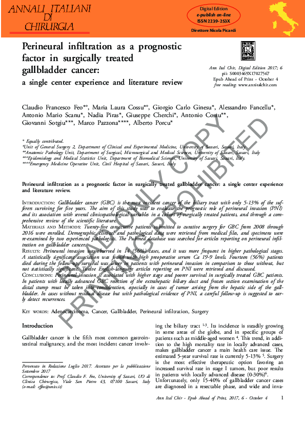 (PDF) Perineural infiltration as a prognostic factor in surgically ...