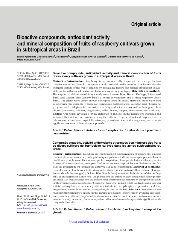 (PDF) Bioactive compounds, antioxidant activity and mineral composition ...