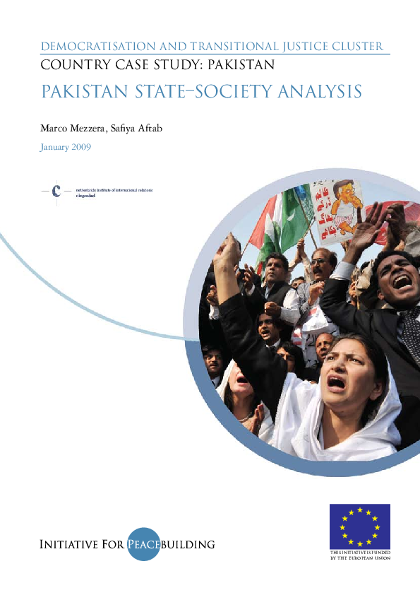 (PDF) Country case study : pakistan Pakistan State – Society Analysis