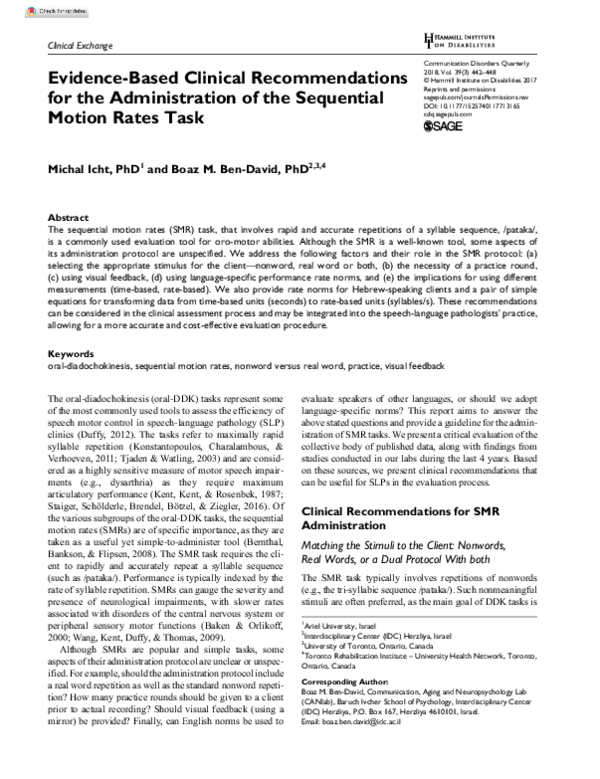 (PDF) Evidence-Based Clinical Recommendations for the Administration of ...