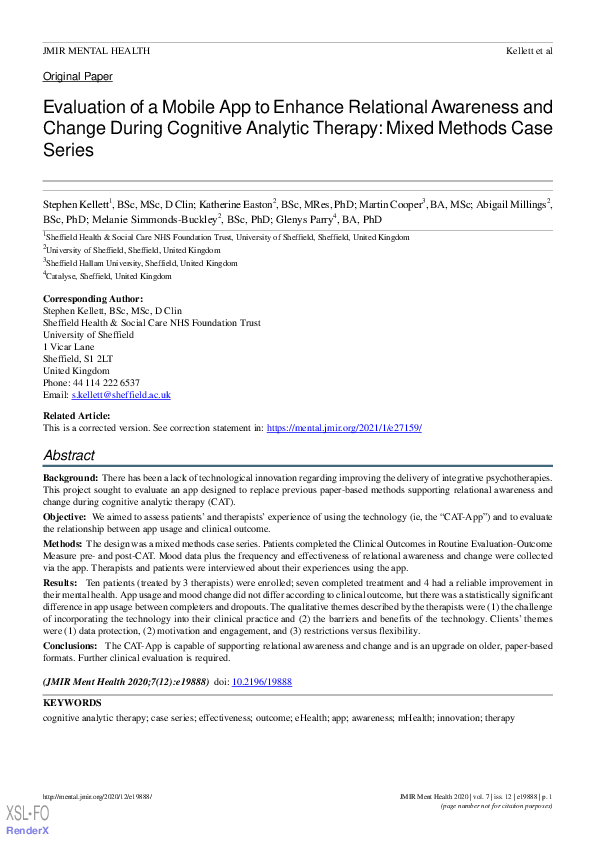 (PDF) Evaluation of a Mobile App to Enhance Relational Awareness and ...