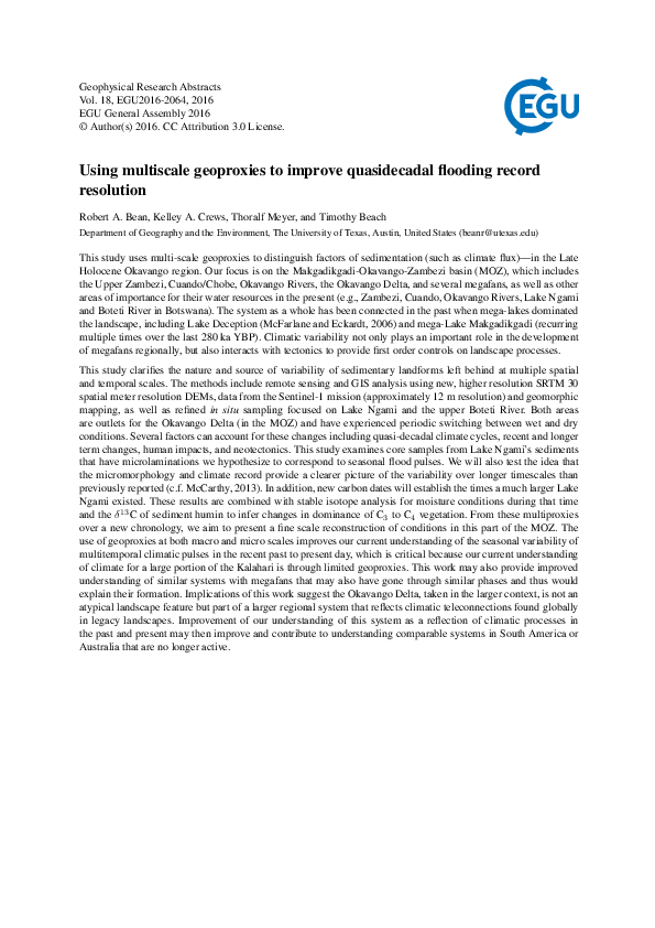 (PDF) Using multiscale geoproxies to improve quasidecadal flooding ...