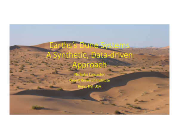 (PDF) Earth’s Dune Systems – a Synthesis