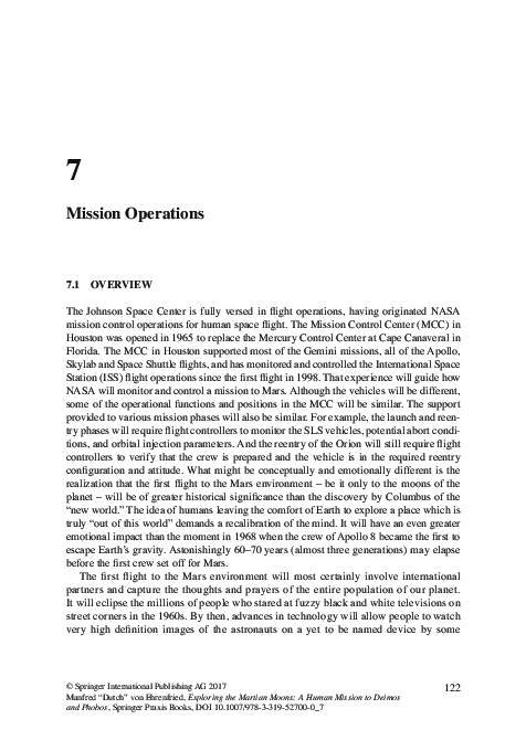 (PDF) Mission Operations