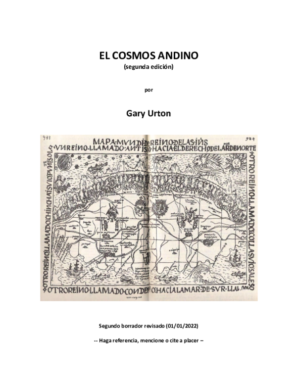 (PDF) G. Urton - El Cosmos Andino (2da edicion)