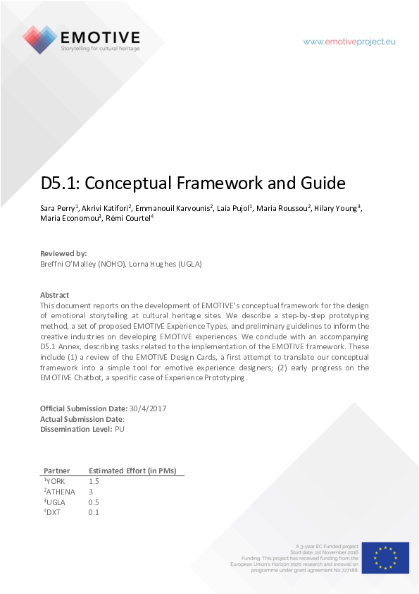 (PDF) D5.1 - Conceptual Framework and Guide